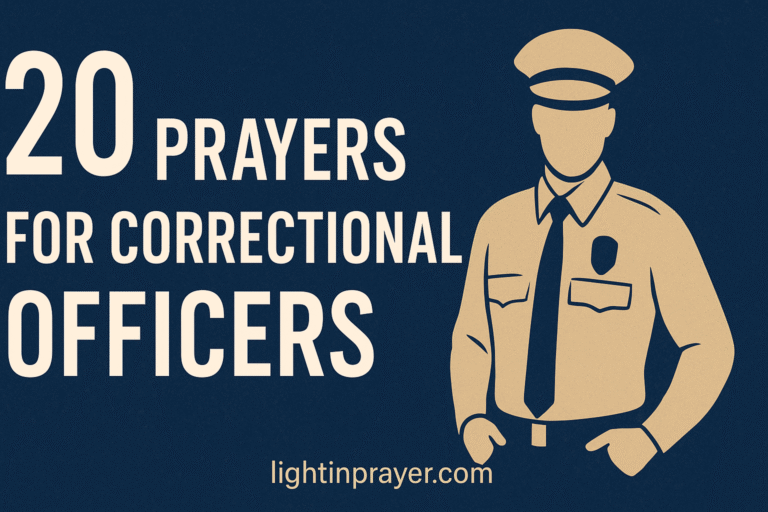 20+ Powerful Prayers for Correctional Officers with Bible Verses